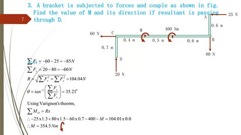 Numericals On Resultant Of Non Concurrent Force Systempdf Physics