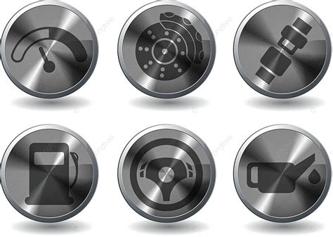 Car Interface Icons Set Seat Belt Symbol Gas Vector Seat Belt Symbol Gas Png And Vector With