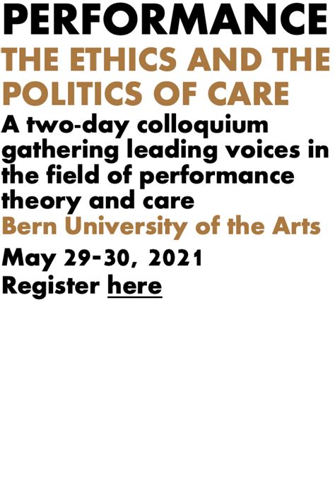 Performance Conservation Materiality Knowledge