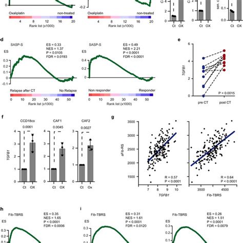 Platinum Absorption Increases Tgf Beta Activity In Fibroblasts A Gsea