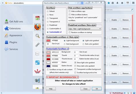 How To Set A Custom Scroll Bar In Firefox Tip Dottech