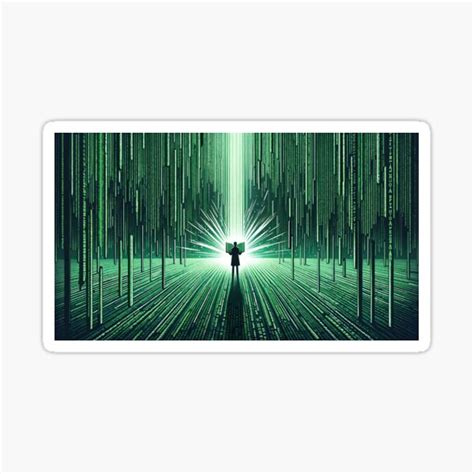 Luminous Path Decoding The Matrixs Mirage Sticker For Sale By Brett