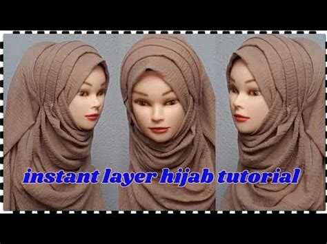 Instant full layered hijab tutorial // very easy hijab style | Easy hijab style, Hijab tutorial ...