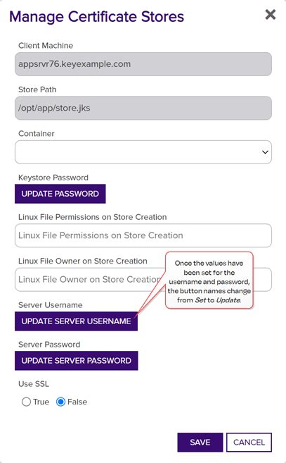 Certificate Store Discovery