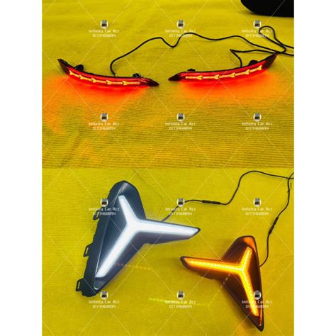 Proton S70 Front Bumper Daylight Drl Lamp Rear Bumper Reflector Light Lampu Shopee Malaysia
