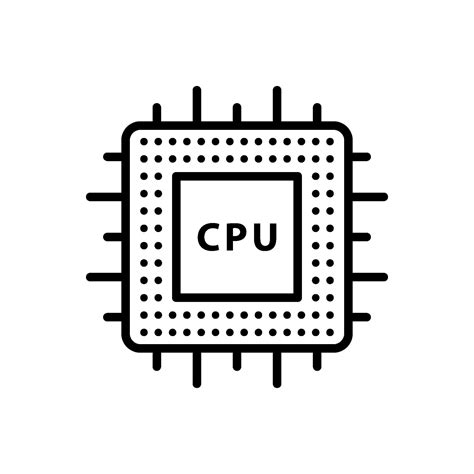 CPU Processor Icon Vector Design Templates Simple And Modern Vector Art At Vecteezy