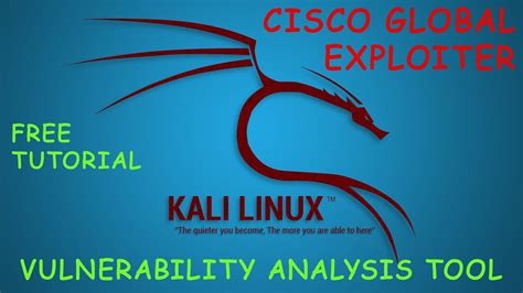 Cisco Global Exploiter Kali Linux Vulnerability Analysis Tool Ethical Hacking Free Tutorial