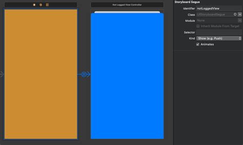 Swift IOS App Issue With Change Storyboard Segue Kind Cant Change From Modally To Show