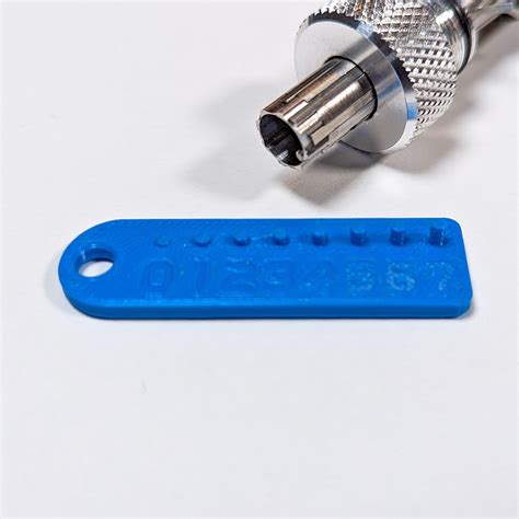 Tubular Bitting Decoder Keychain Style