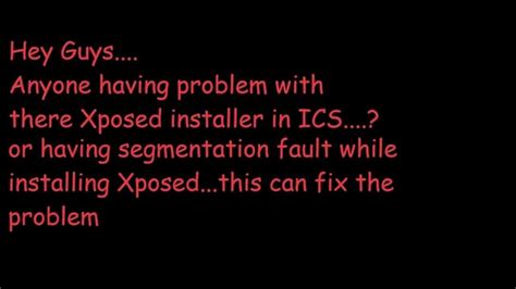 Fixed Xposed Installing Problem YouTube
