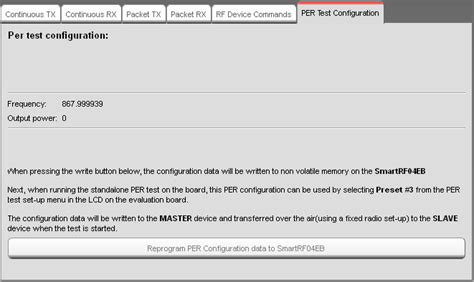 Device Control Panel SmartRF Studio V Documentation