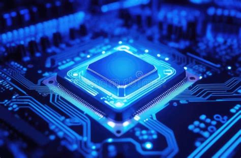 Glowing Chip With Ai Letters Concept Of Artificial Intelligence Technology By Ai Generated