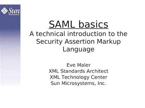 PPT SAML Basics A Technical Introduction To The Security Assertion DOKUMEN TIPS