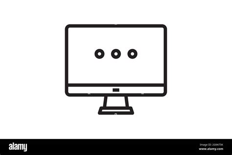 Computer Monitor Icon Vector