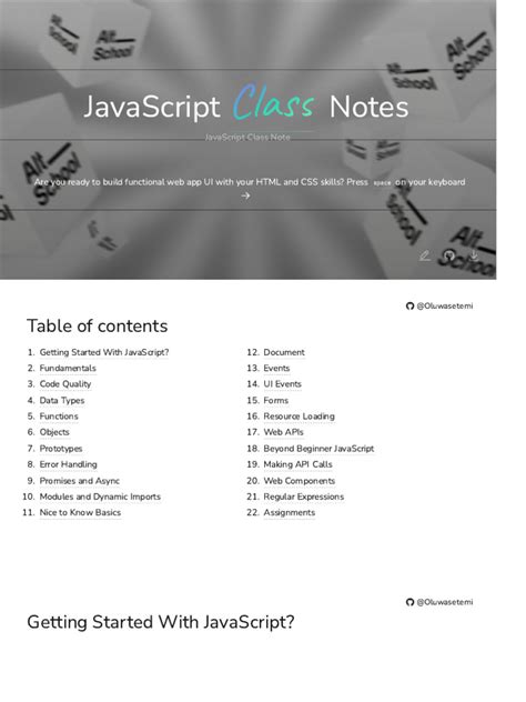 Javascript Class Note 2 Pdf Java Script Anonymous Function