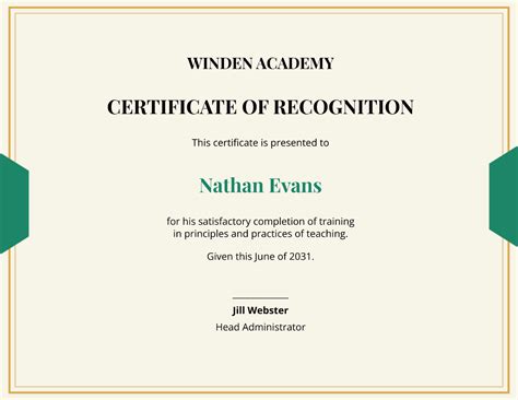 Free Teaching Certificate Format Template To Edit Online