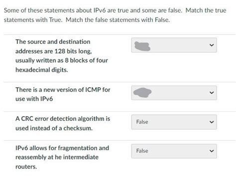 Solved Some Of These Statements About Ipv6 Are True And Some