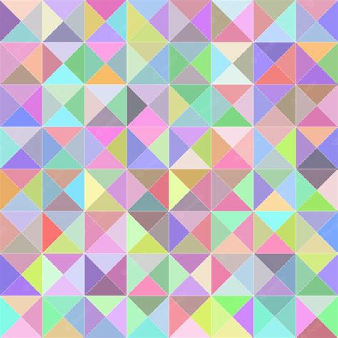 Premium Vector Seamless Pattern Mosaic Structure Of Triangles