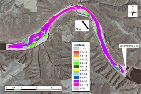 21 Depth Within Suitable Fall Chinook Salmon Spawning Habitat