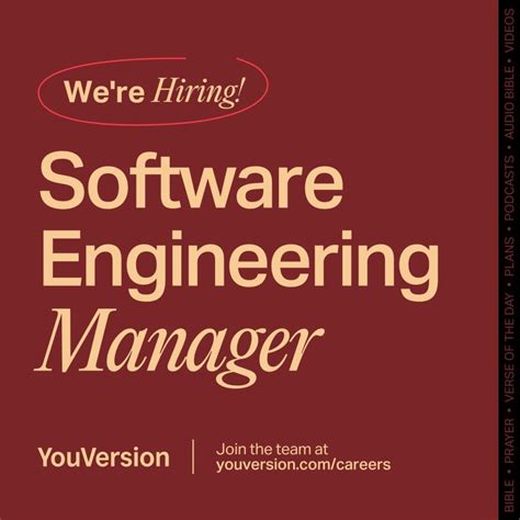 Youversion On Linkedin Hiring Softwareengineeringmanager Softwaredev Techleadership…