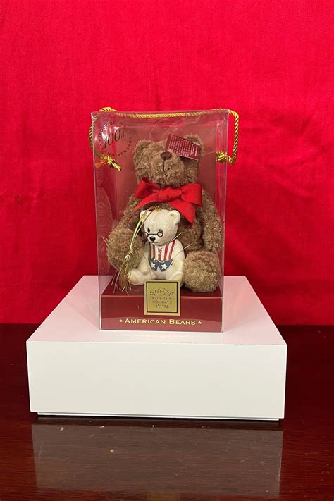Lenox American Bears Teddy Bear 100th Anniversary Plush Bear And