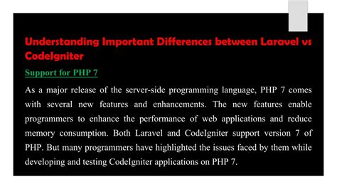 Ppt Laravel Vs Codeigniter A Brief Comparison Powerpoint