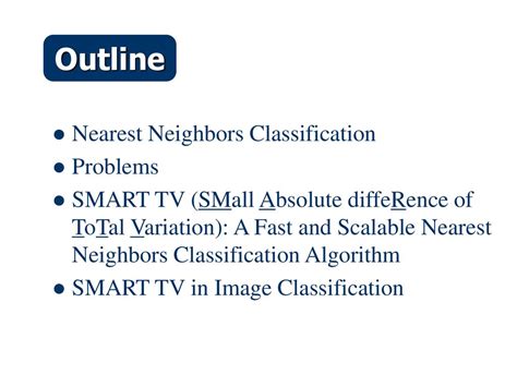 A Fast And Scalable Nearest Neighbor Based Classification Ppt Download