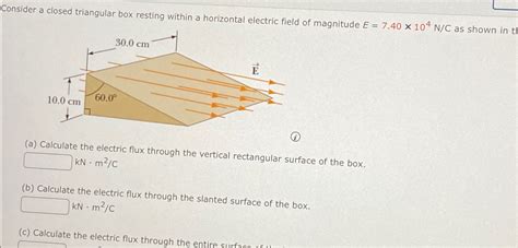 Solved Consider A Closed Triangular Box Resting Within A Chegg