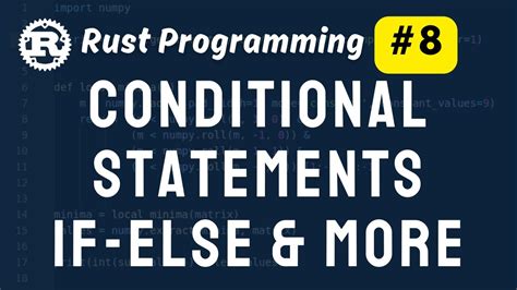 Condition Statements If Else Rust Programming Tutorial 🦀 Youtube