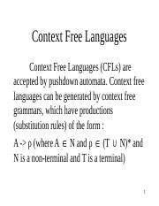 Lesson 30 CFL Closure Properties Intersection And Complement Ppt Context Free Languages
