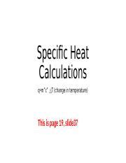 Calculating Specific Heat Practical Examples Formulas Course Hero