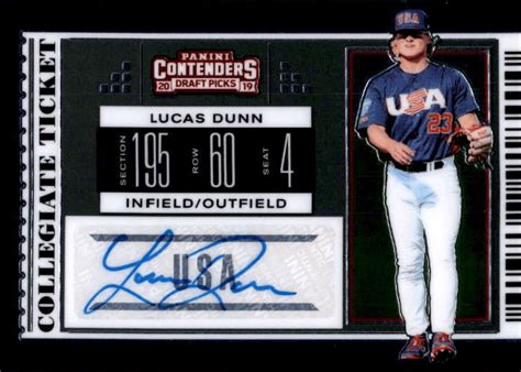 Mlb Future Watch Lucas Dunn Baseball Cards San Diego Padres