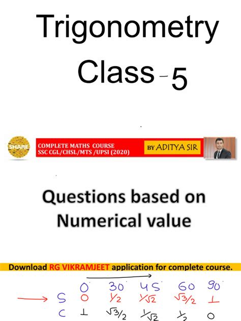 Trigo Class 05 Pdf