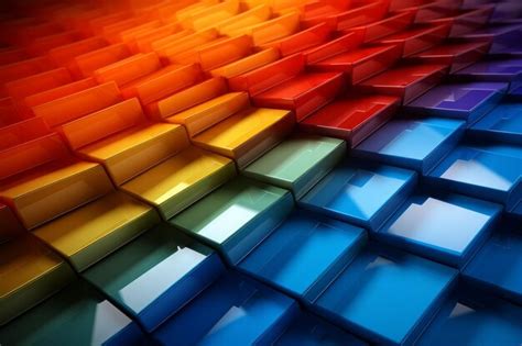 Premium AI Image Chromatic Color Cascade Rgb Wallpaper Photo
