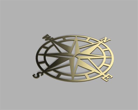 Stl File Compass Rose・3d Print Object To Download・cults