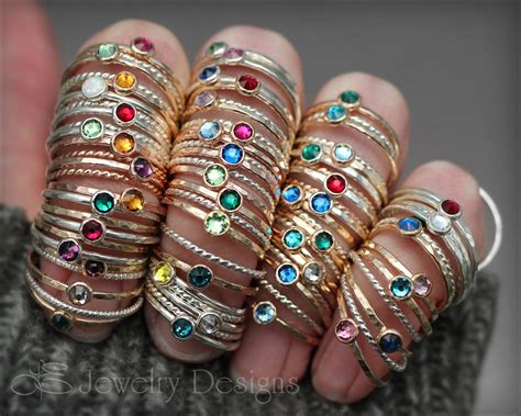 Pandora Stackable Birthstone Rings