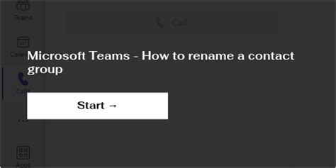 microsoft teams how to rename a contact group