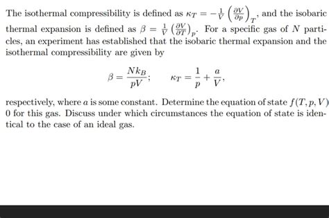 Solved T R And The Isobaric The Isothermal