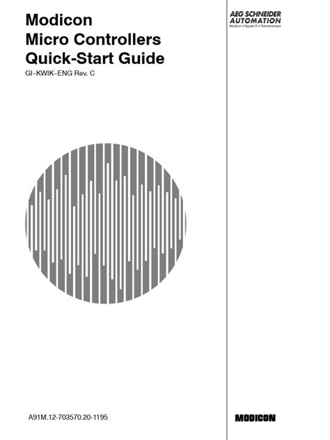 Modicon Micro Controller Quick Start Guide Pdf
