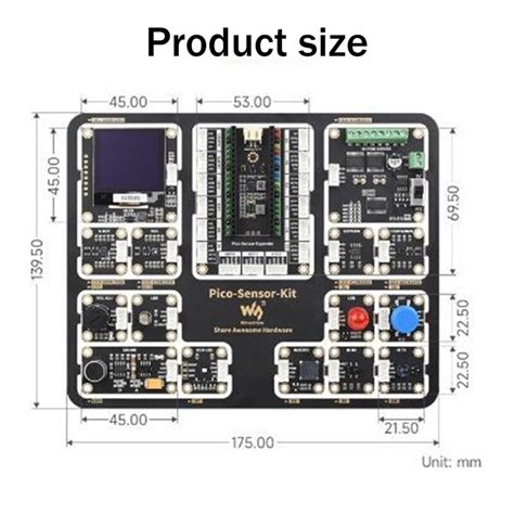 Waveshare Placa De Expansión Para Raspberry Pi Rp2040 Plus Kit De