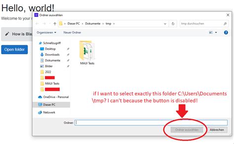 Folderpicker Default Folder Selection Is Disabled Bug · Issue 1085