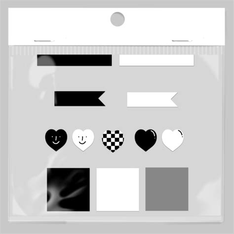 무채색 심플 데코