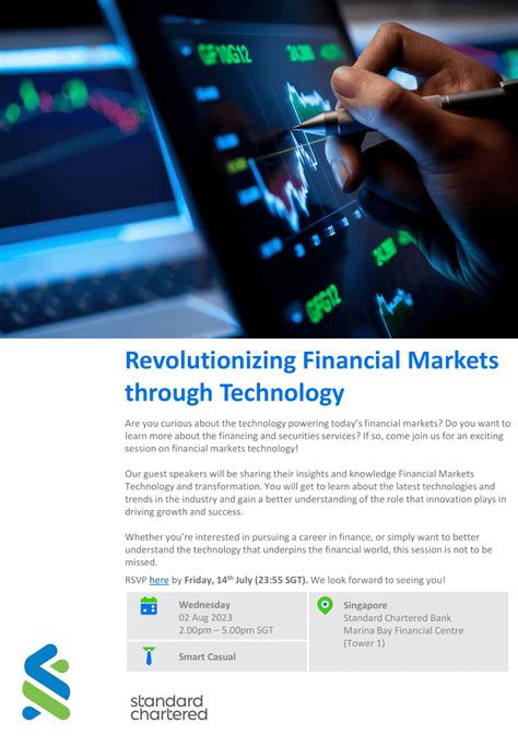 Revolutionising Financial Markets Through Technology Nus Centre For