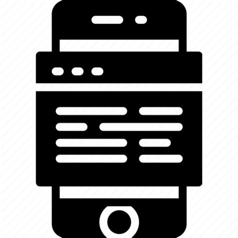 App Browser Interface Mobile Web Icon Download On Iconfinder