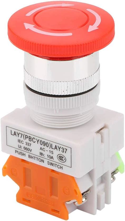 Self Locking Button Switch Button Switch Self Locking Emergency Stop Mushroom Push Button
