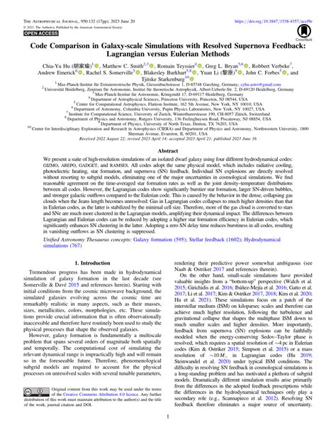 Pdf Code Comparison In Galaxy Scale Simulations With Resolved