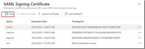 How To Update The Saml Certificate In Office 365 For Single Sign On