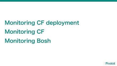 monitor cloud foundry and bosh with prometheus ppt