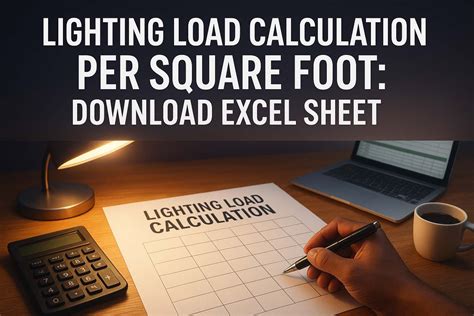 Lighting Load Calculation Per Square Foot Download Excel Sheet Electrical Engineering Hub