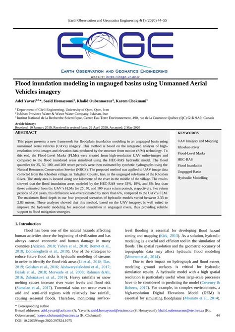 Pdf Flood Inundation Modeling In Ungauged Basins Using Dokumen Tips